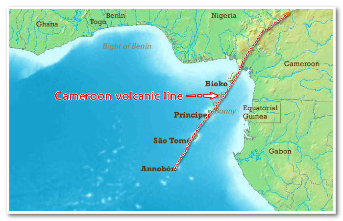 São Tomé and the Cameroon Volcanic Line